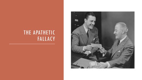 The Apathetic Fallacy | Teaching Resources