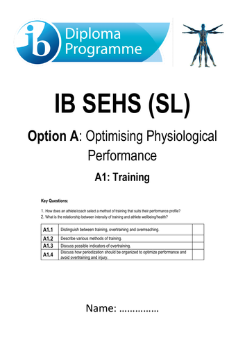 Option A - IB SEHS (SL) | Teaching Resources