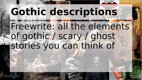 L8 gothic writing | Teaching Resources