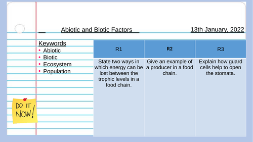 Abiotic and Biotic Factors | Teaching Resources