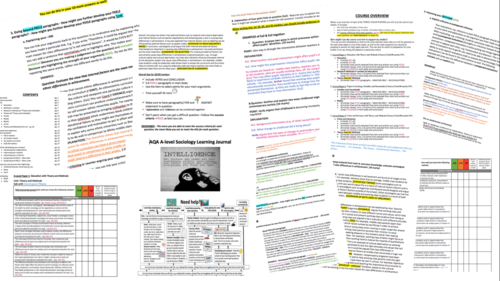 AQA A-LEVEL SOCIOLOGY: Learning Journal -Exam Skills, Techniques and ...