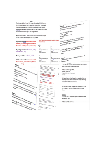 WRITING FRAME - AQA A-level Sociology: Families – Topic 5 Changing ... WRITING FRAME - AQA A-level Sociology: Families – Topic 5 Changing ...