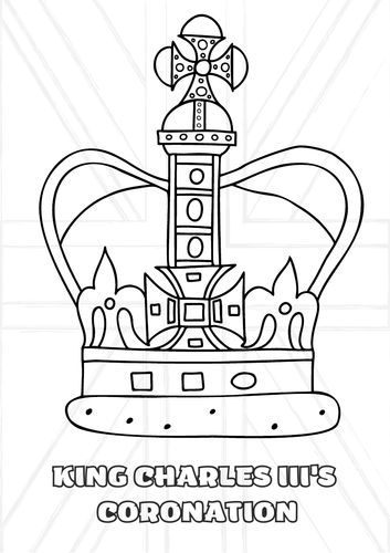 A4 2X King Charle's Coronation Colouring Pages. Royal Family ...