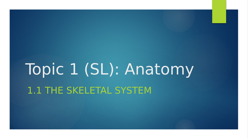 IB SEHS Topic 1 PPT | Teaching Resources