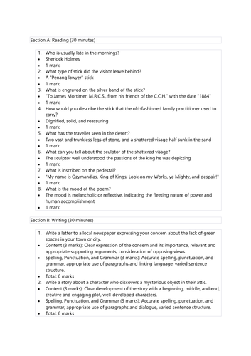 Key Stage 3/ GCSE Assessment (Grade 1-3) | Teaching Resources
