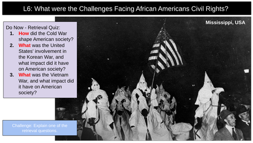 Challenges African Americans Civil Rights | Teaching Resources