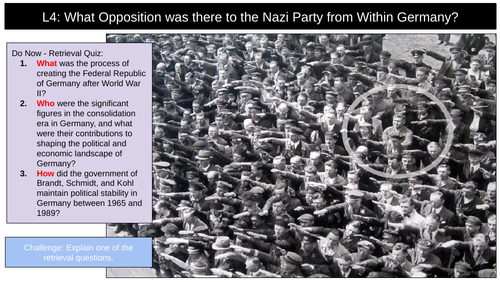 Nazi Opposition Resistance | Teaching Resources
