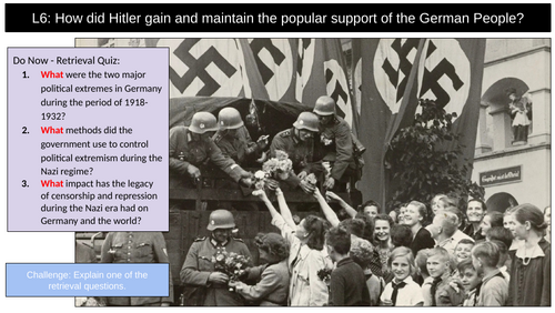 Hitler Popular Support | Teaching Resources