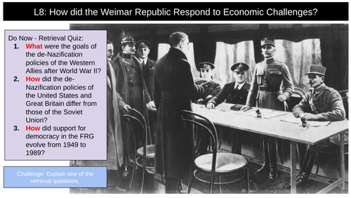Weimar Republic Economic Challenges | Teaching Resources
