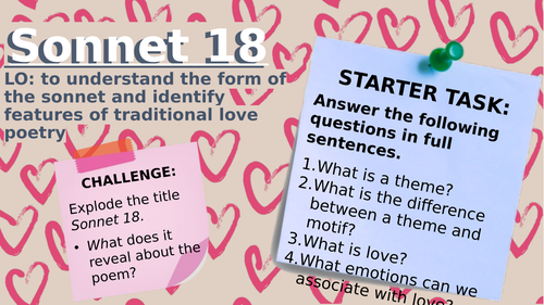 Sonnet 18 by William Shakespeare | Teaching Resources