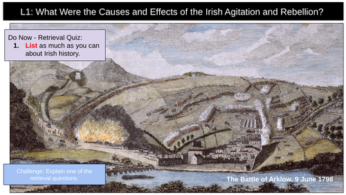 Irish Agitation Rebellion | Teaching Resources