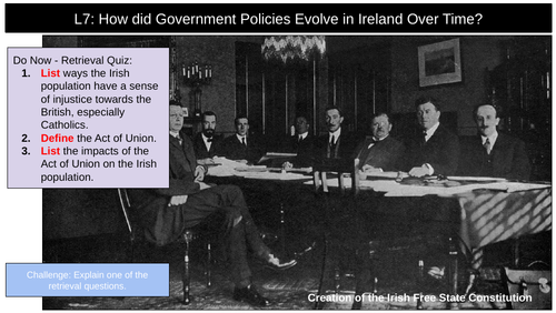 Government Policies Evolve in Ireland | Teaching Resources