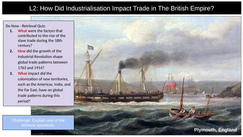 British Empire Industrialisation Trade | Teaching Resources