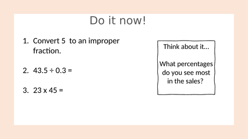 Function Skills Level 1 - Calculating Percentages | Teaching Resources