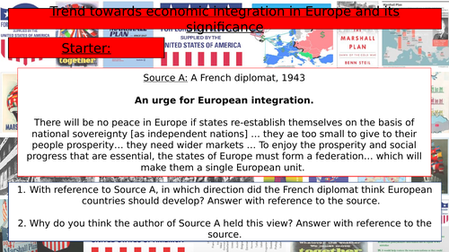 Trend towards economic integration in Europe and its significance ...