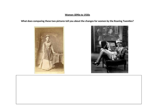 Comparing Flapper to Victorian Woman | Teaching Resources