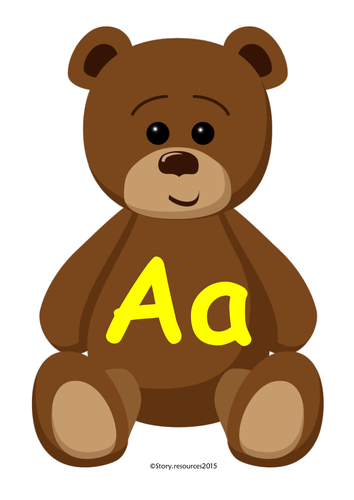 TEDDY BEAR ALPHABET LINE VERY CUTE CLASSROOM DISPLAY EYFS KS1 ...