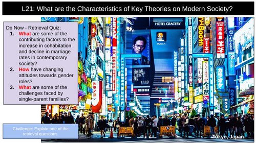 Modern Society Characteristics | Teaching Resources