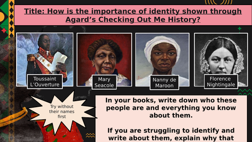Checking Out Me History - John Agard | Teaching Resources Checking Out Me History - John Agard | Teaching Resources