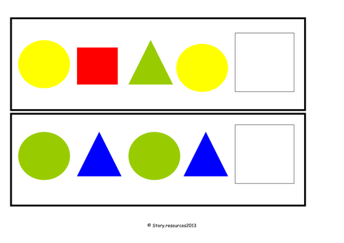 SHAPE SEQUENCING CARDS EYFS MATHS | Teaching Resources