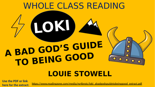 Loki - A Bad God's Guide to Being Good - Whole Class Reading Session ...