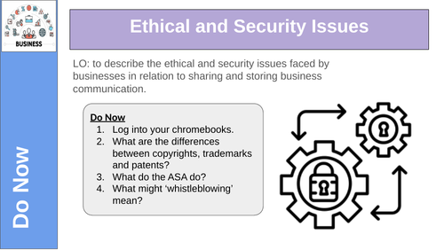 Ethical Security Issues Business | Teaching Resources
