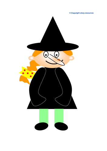 ROOM ON THE BROOM SET OF STICK PUPPET CHARACTERS STORY BOOK RESOURCES ...