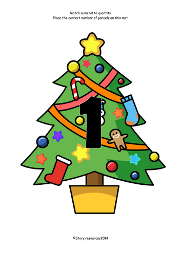 CHRISTMAS MATHS NUMBERS SET EYFS | Teaching Resources