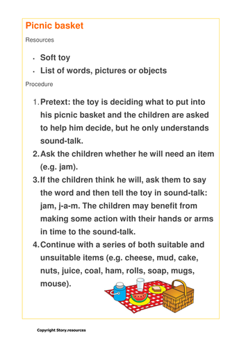 GEORGIES GYM AND PICNIC BASKET RESOURCES AND INSTRUCTIONS LETTERS AND SOUNDS PHASE 2 RESOURCES ...