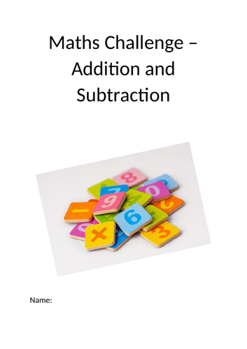 Ks2 Activity Book Addition Subtraction Teaching Resources