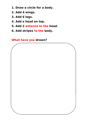 Minibeast read and draw | Teaching Resources