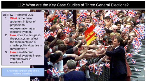 General Elections Case Studies | Teaching Resources