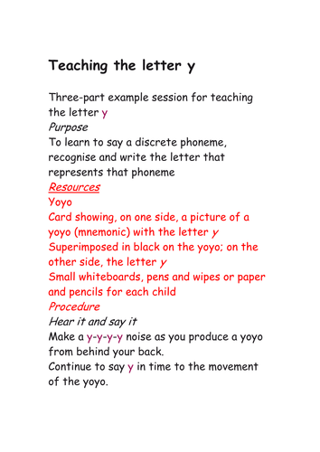 LETTERS AND SOUNDS PHASE 3 - PART 1. THE LETTER Y - PART 2. ALPHABET ...