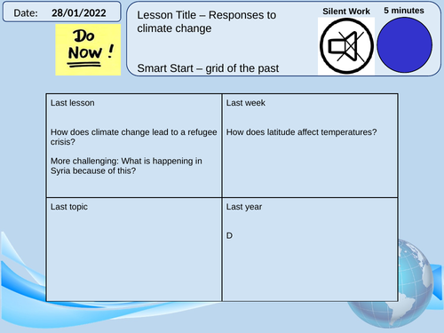 Climate Change Responses | Teaching Resources