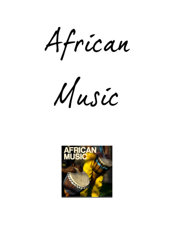 African Music | Teaching Resources