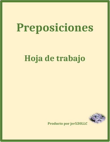Secondary Spanish resources: prepositions and conjunctions