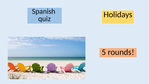 Spanish Holidays Quiz | Teaching Resources