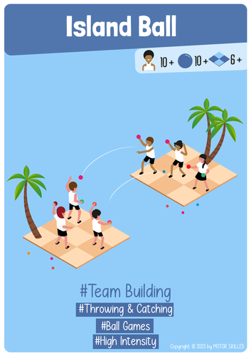 Island Ball - PE Team Building Game for Elementary School | Teaching ...