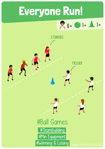 Everybody Run - PE Ball Game for Elementary School | Teaching Resources
