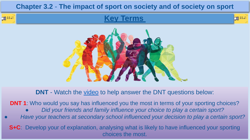 Sport on Society - Key Terms | Teaching Resources