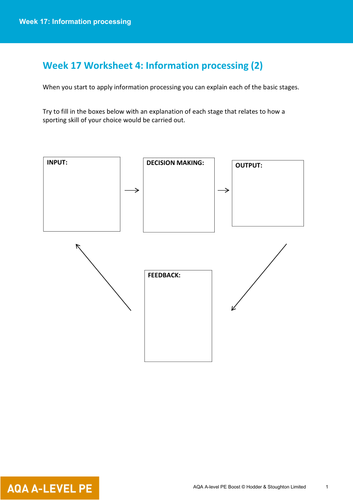 Information Processing Model | Teaching Resources