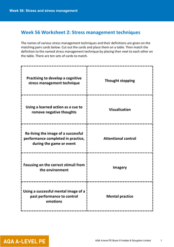 Stress Management | Teaching Resources