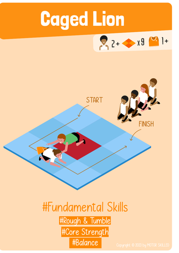 Caged Lion Pe Fundamental Skills Game For Elementary School