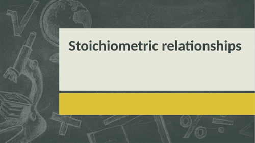 Topic 1 : Stoichiometric relationships (IB) | Teaching Resources