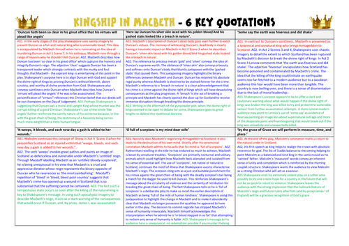 Kingship - Macbeth Revision Cards | Teaching Resources