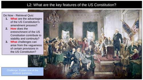US Constitution key features | Teaching Resources