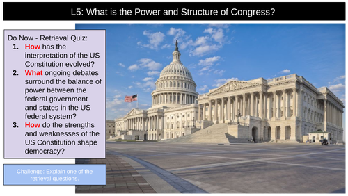 Congress Power Structure | Teaching Resources