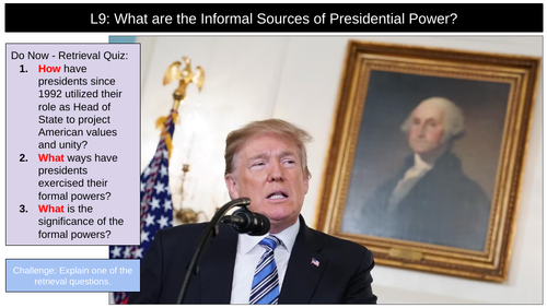 Presidential Power Informal Sources | Teaching Resources