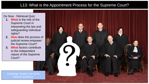 Supreme Court Appointment Process | Teaching Resources