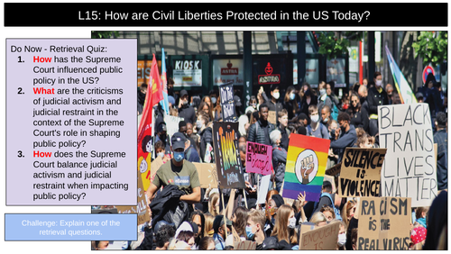 Civil Liberties Rights Protected USA | Teaching Resources